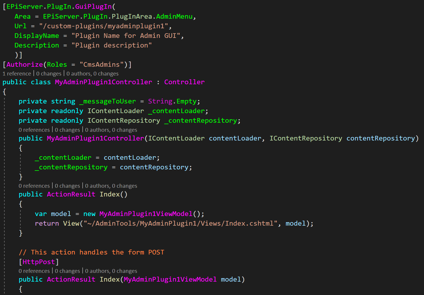 Creating Episerver Admin Plugins Using Mvc