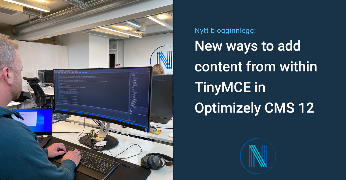 New ways to add content from within TinyMCE in Optimizely CMS 12